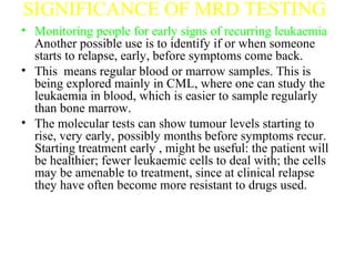Minimal residual disease | PPT