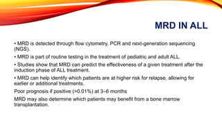 Minimal Residual Disease (MRD) | PPTX