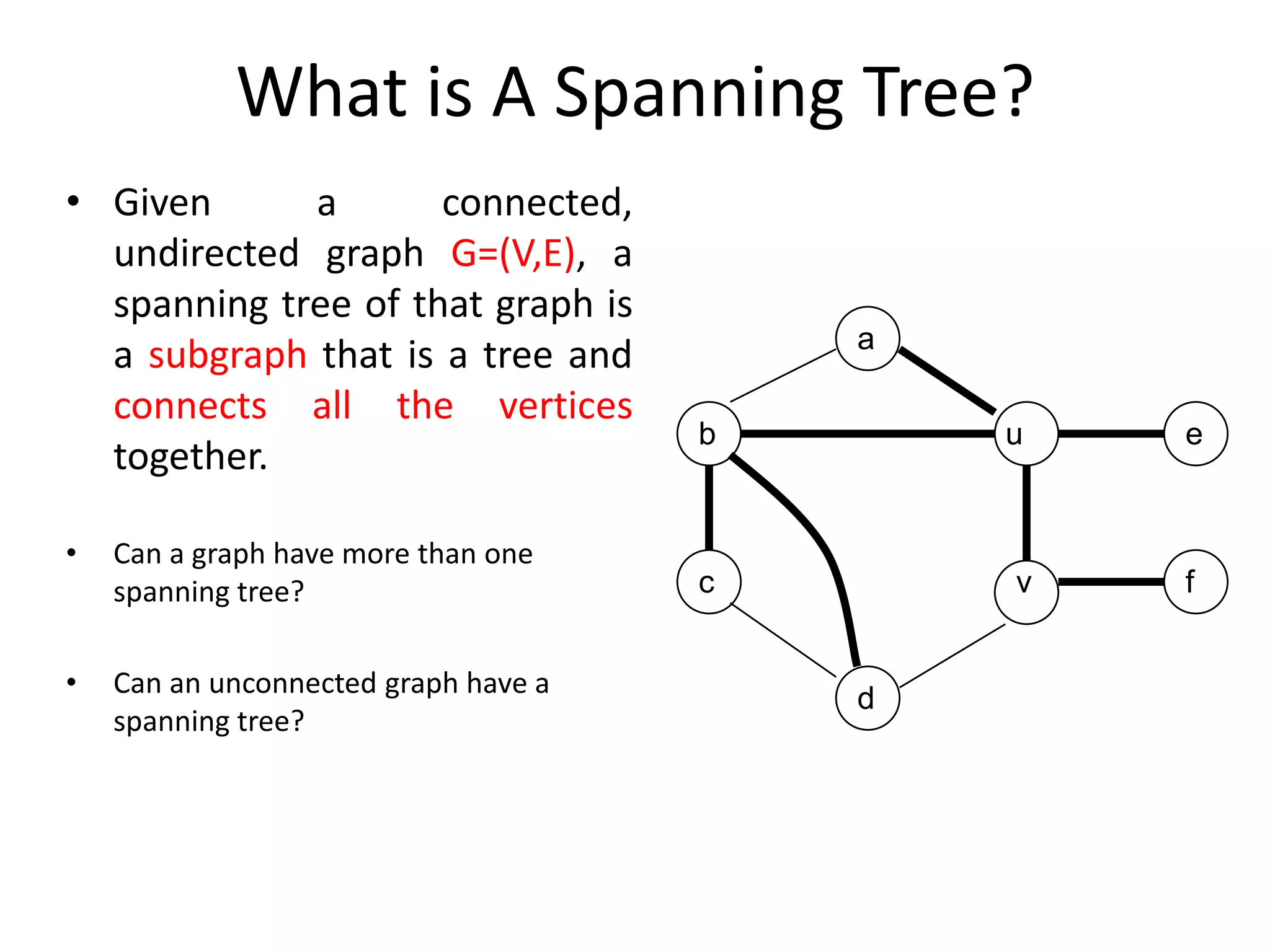 Minimal spanning tree class 15 | PPTX
