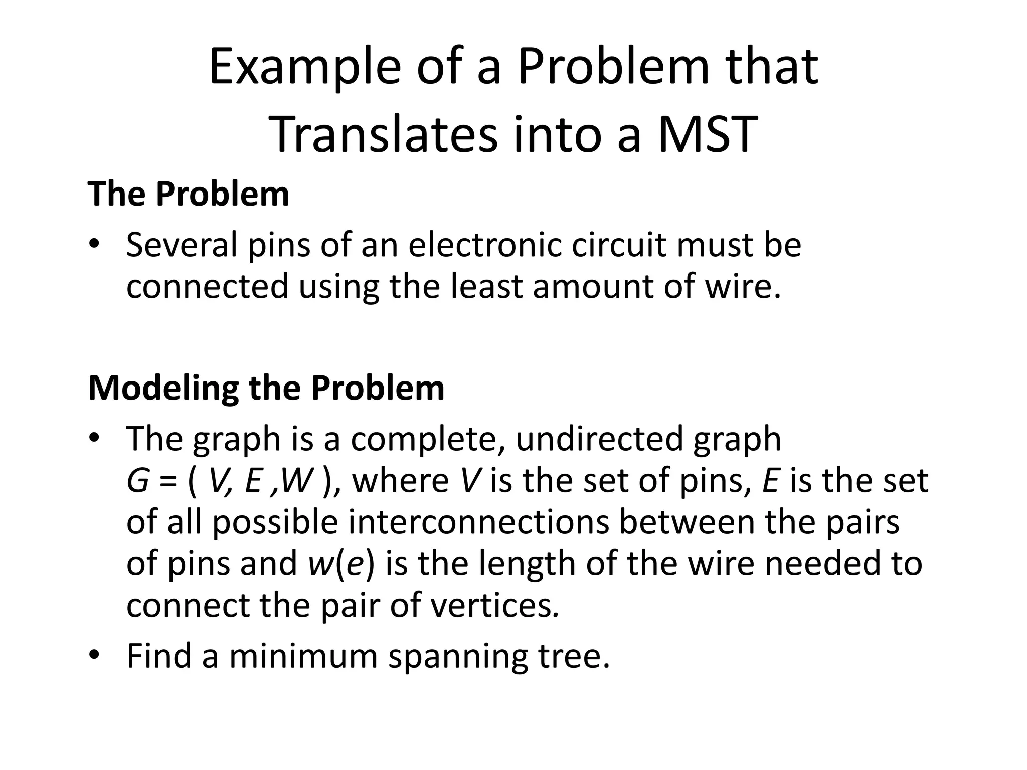 Minimal spanning tree class 15 | PPTX