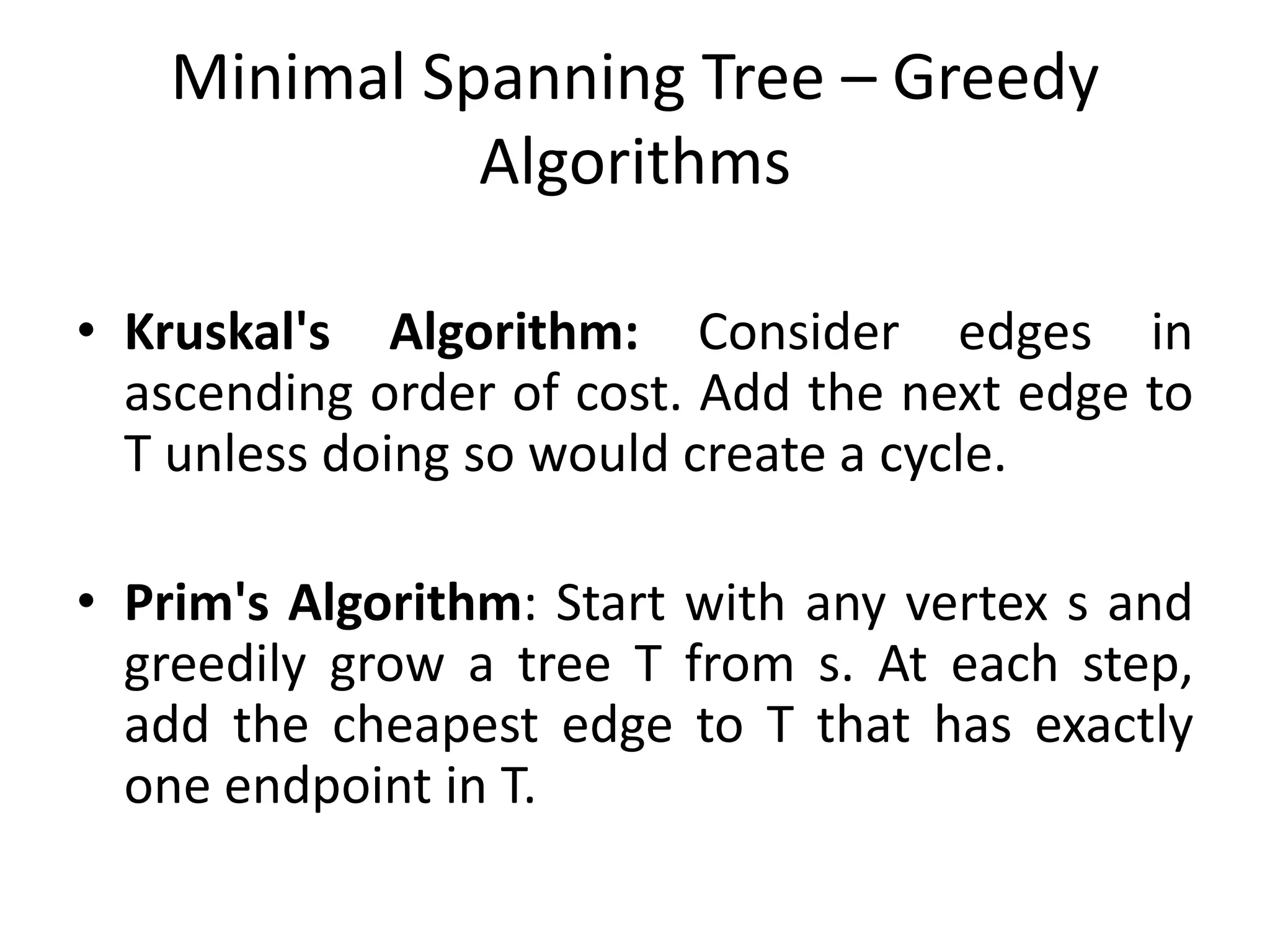Minimal spanning tree class 15 | PPTX