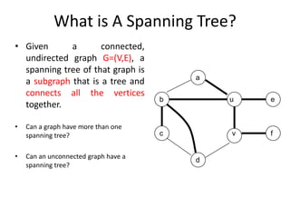 Minimal spanning tree class 15 | PPTX