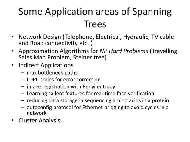 Minimal spanning tree class 15 | PPTX