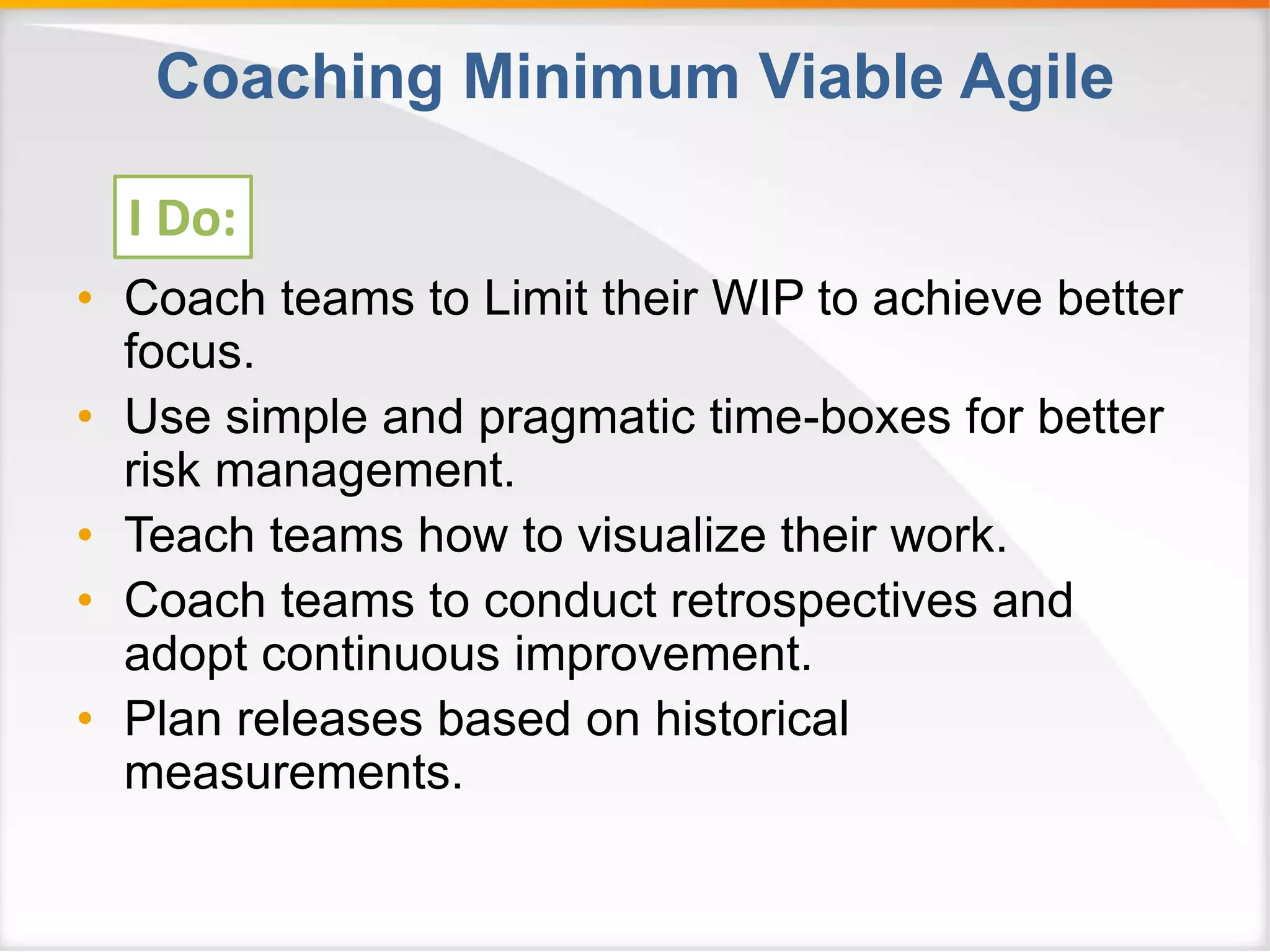 Minimal Viable Agile | PPTX | Computer Software and Applications | Computing