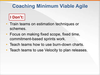 Minimal Viable Agile | PPTX | Computer Software and Applications | Computing