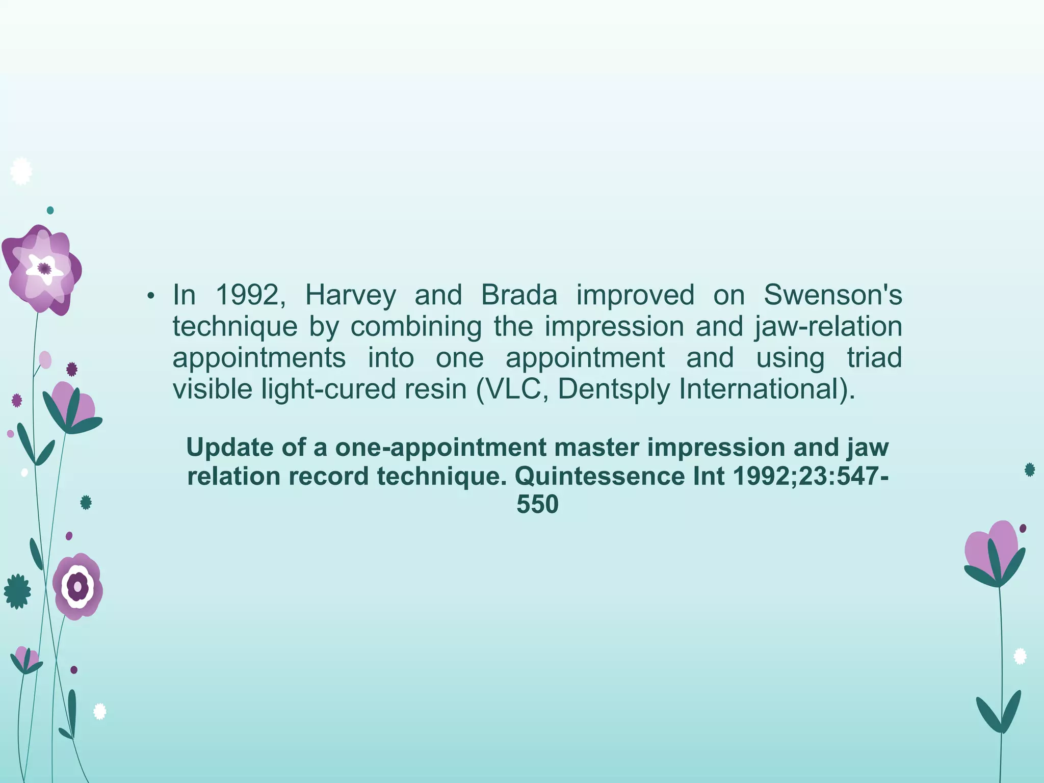 Minimal Visit Complete Denture | PPTX