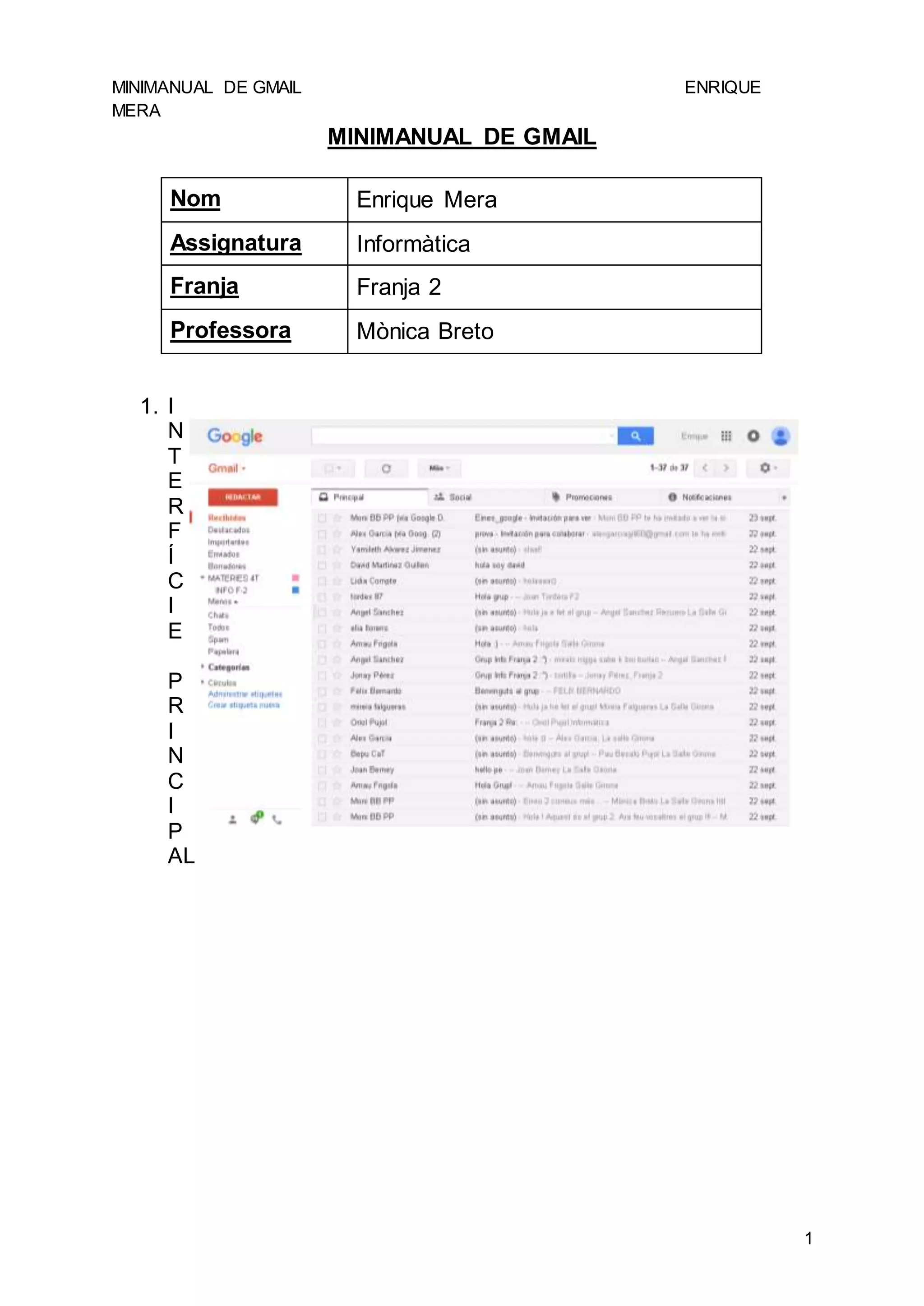 Minimanual de gmail | DOCX