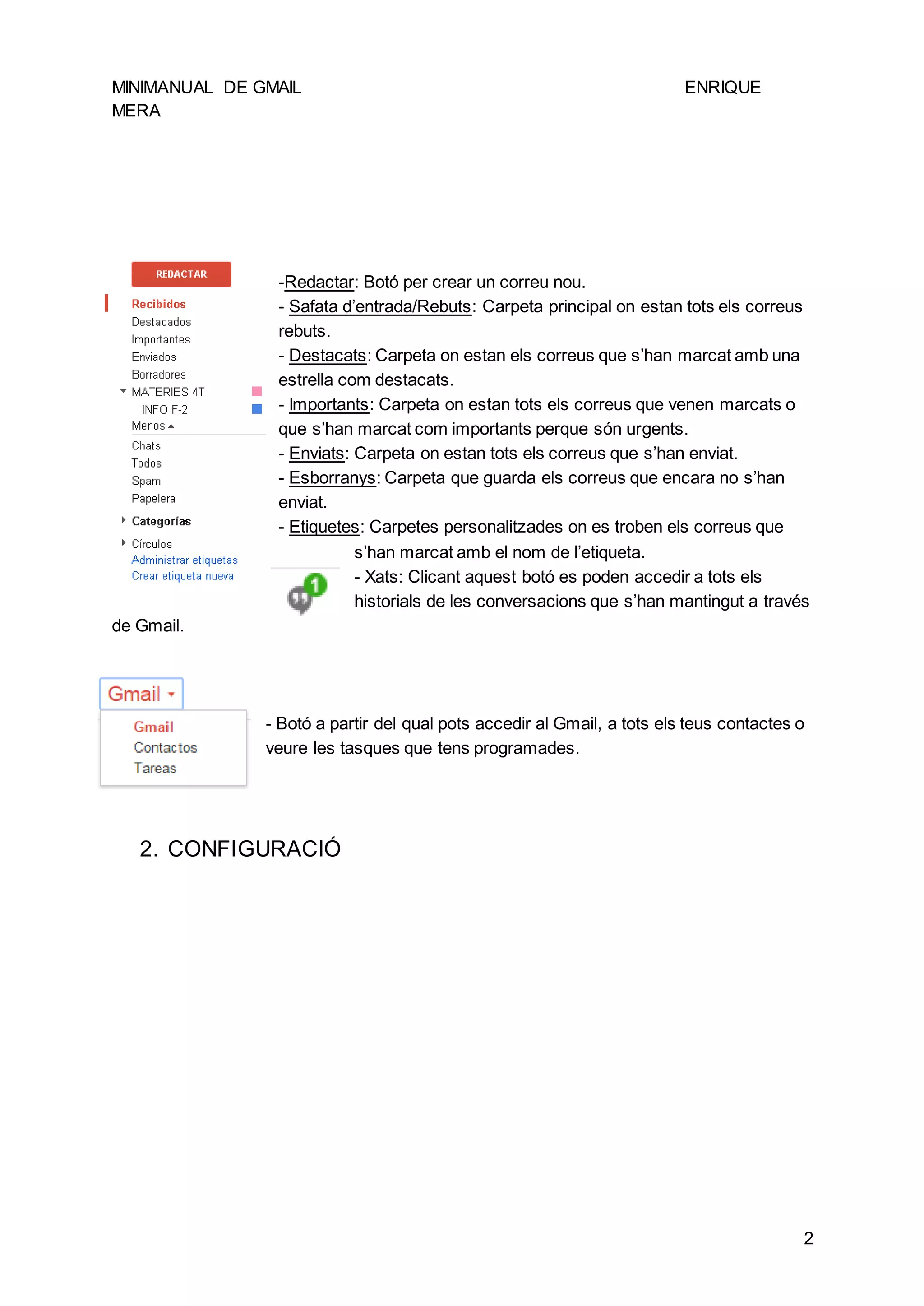 Minimanual de gmail | DOCX