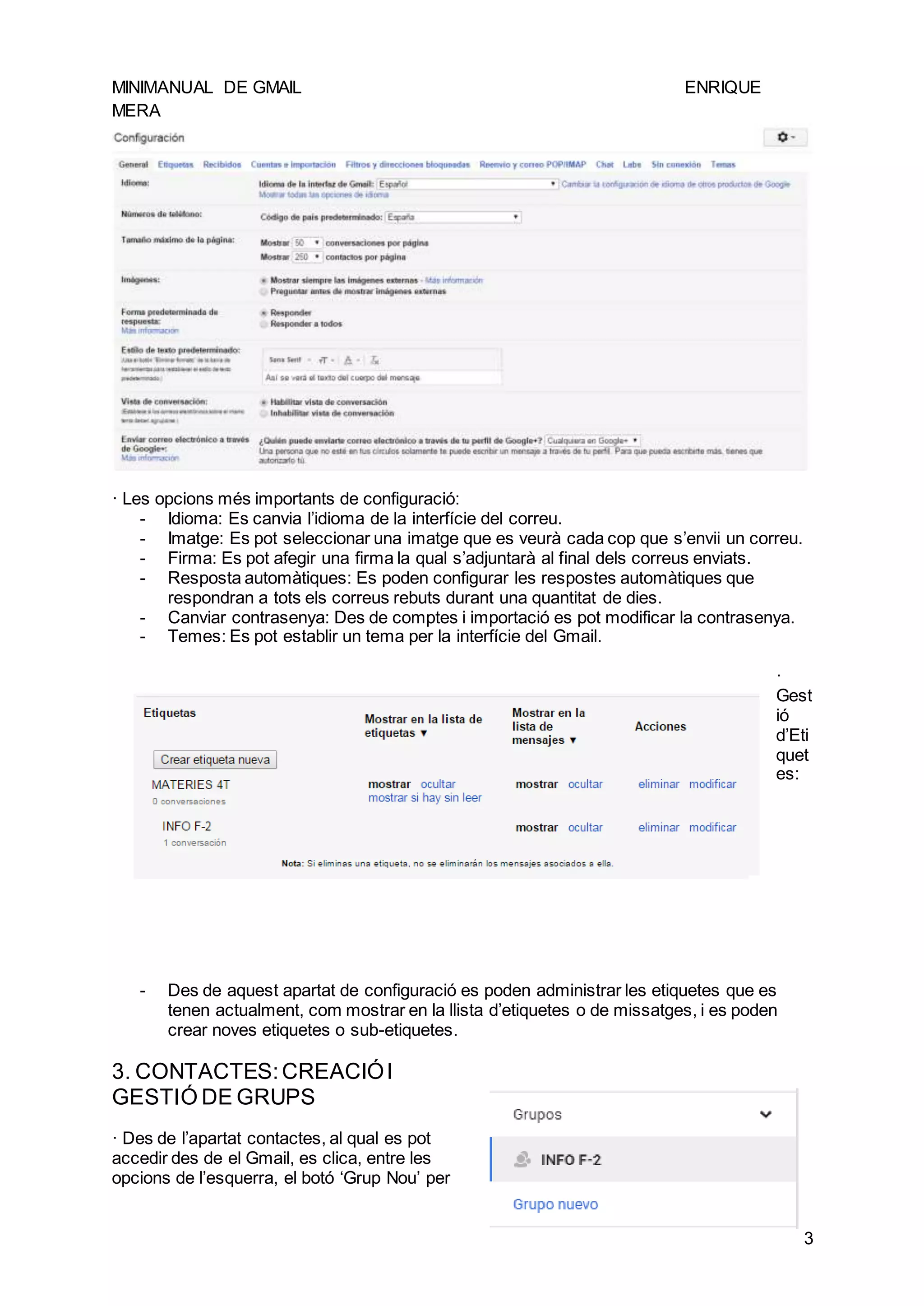 Minimanual de gmail | DOCX