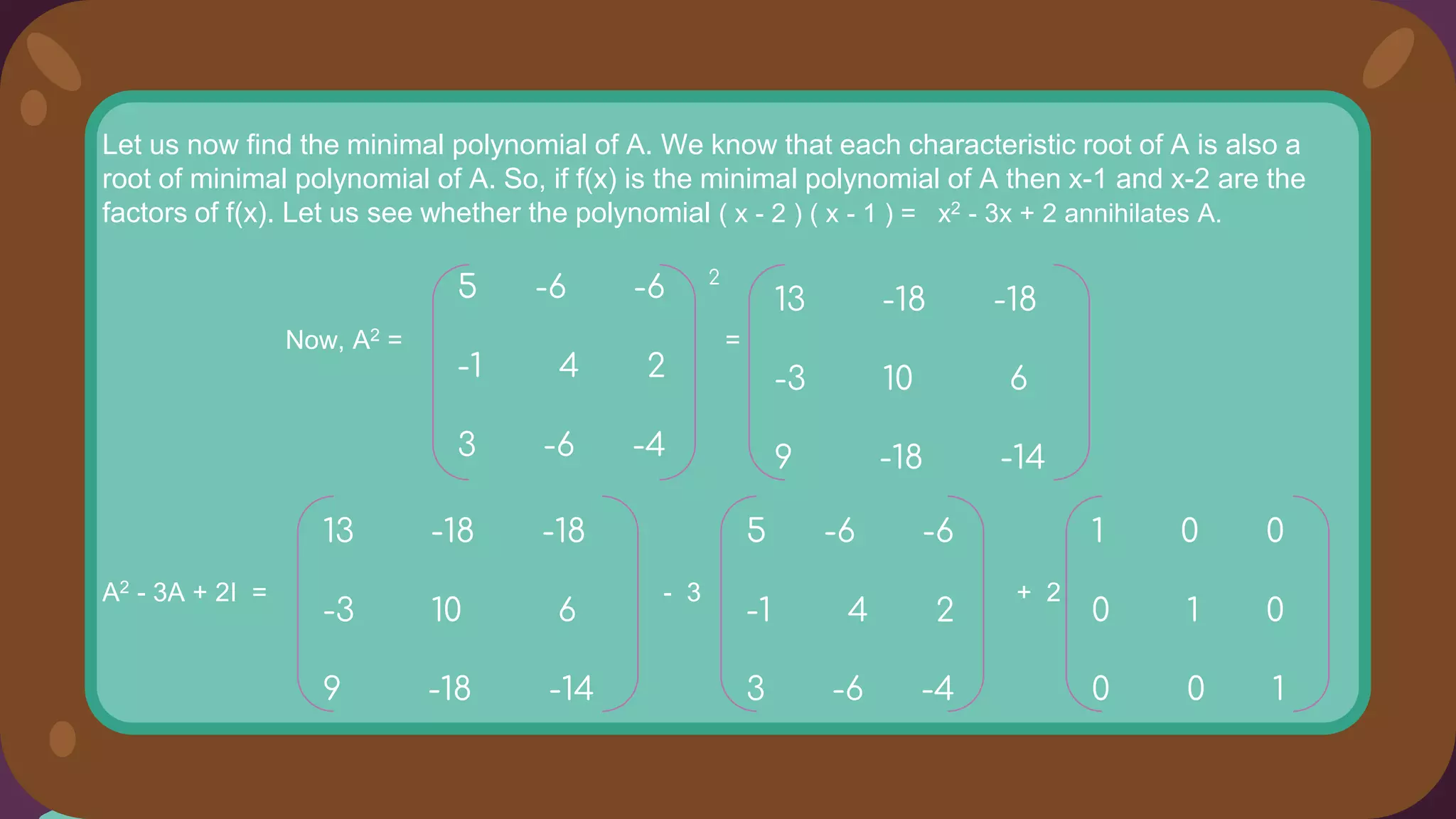derogatory and non derogatory matrices | PPTX