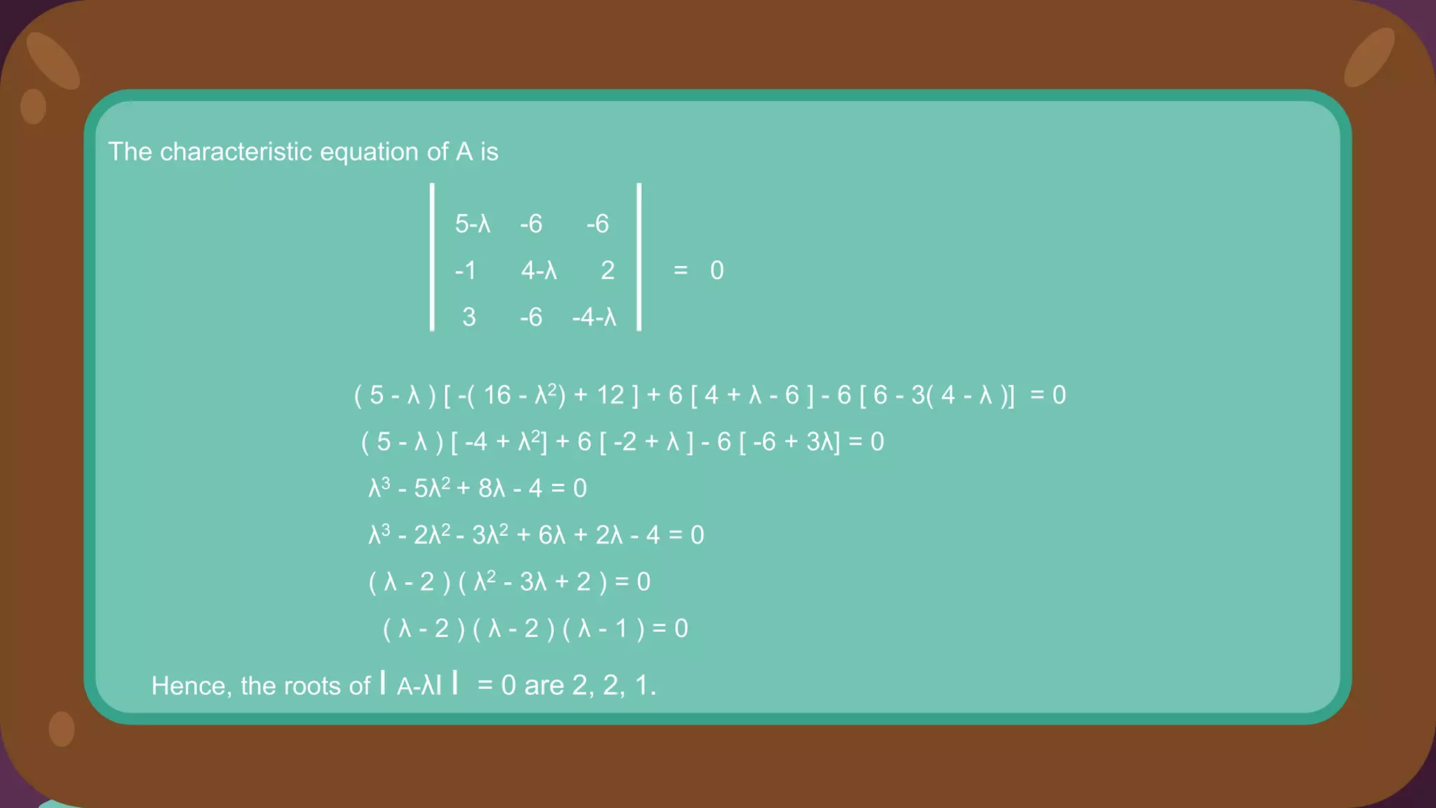 derogatory and non derogatory matrices | PPTX