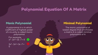 derogatory and non derogatory matrices | PPTX