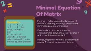 derogatory and non derogatory matrices | PPTX