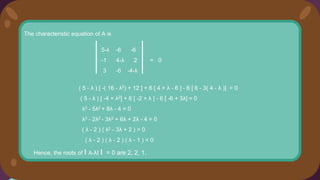 derogatory and non derogatory matrices | PPTX