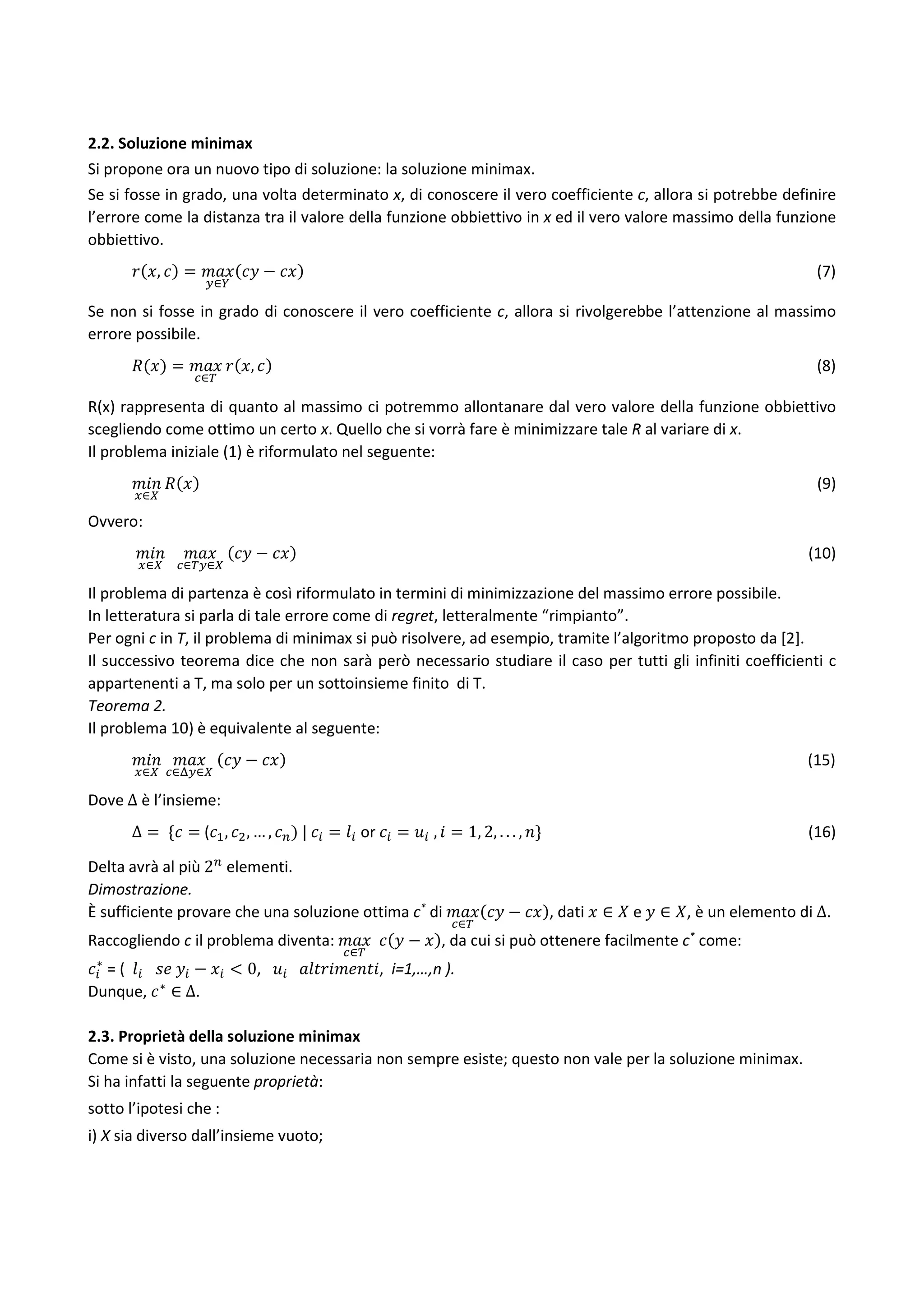 Minimax Regret Solution To Linear Programming Problems With An Interval Objective Function Pdf