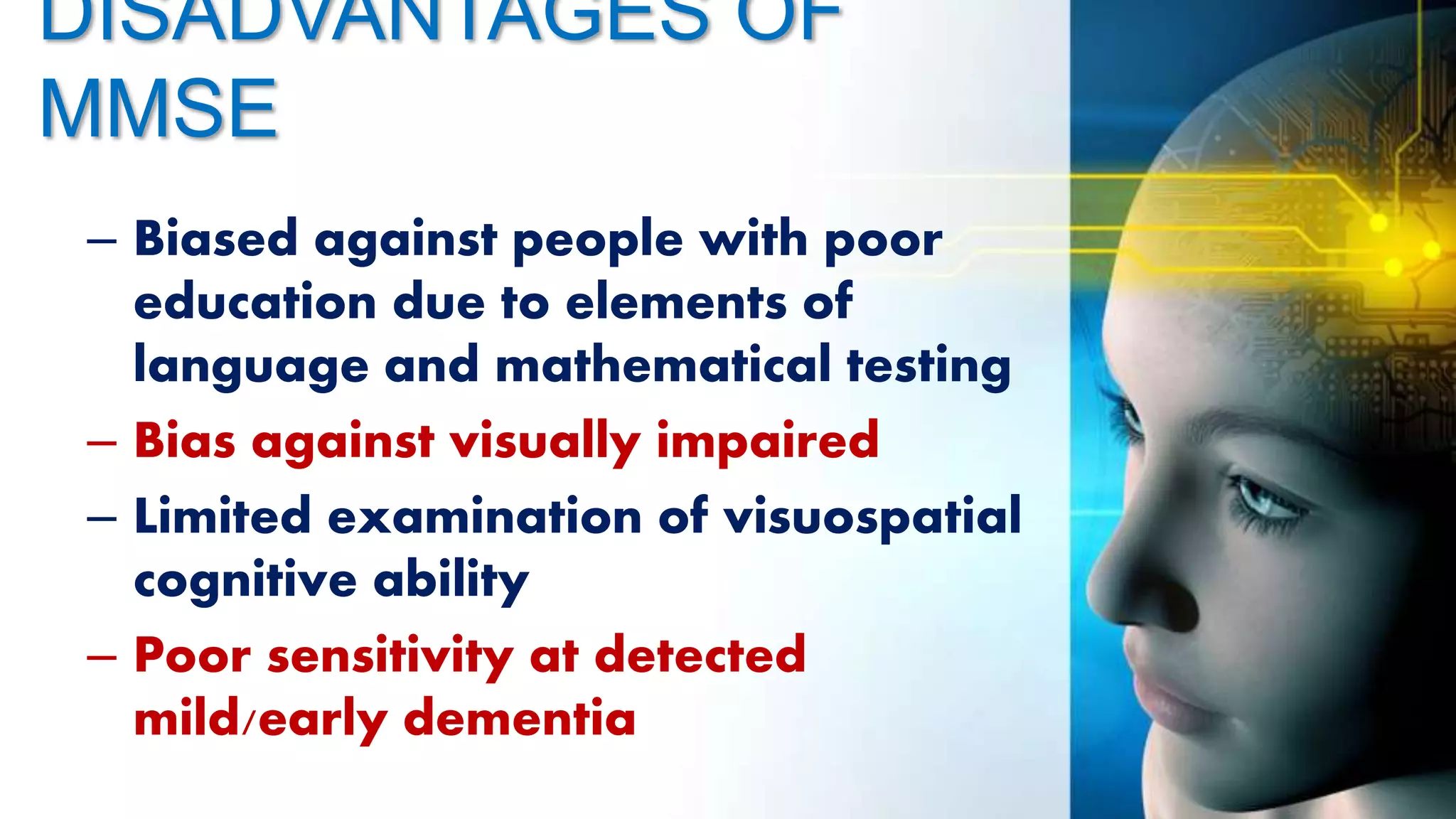 Mini mental status examination | PPTX