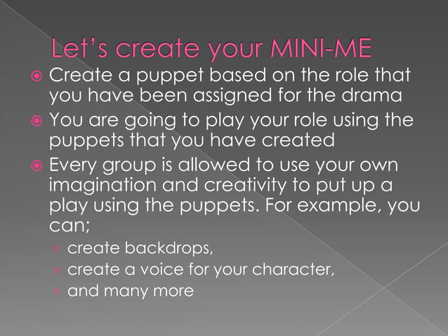 Mini – me project | PPT