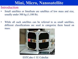 Mini, micro, nanosatellite | PPTX