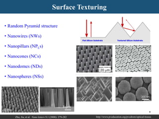 Minimizing Reflection Losses in the Solar Cells | PPTX | Chemistry ...