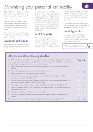 Minimising Your Personal Tax Liability - November 2012 | PDF