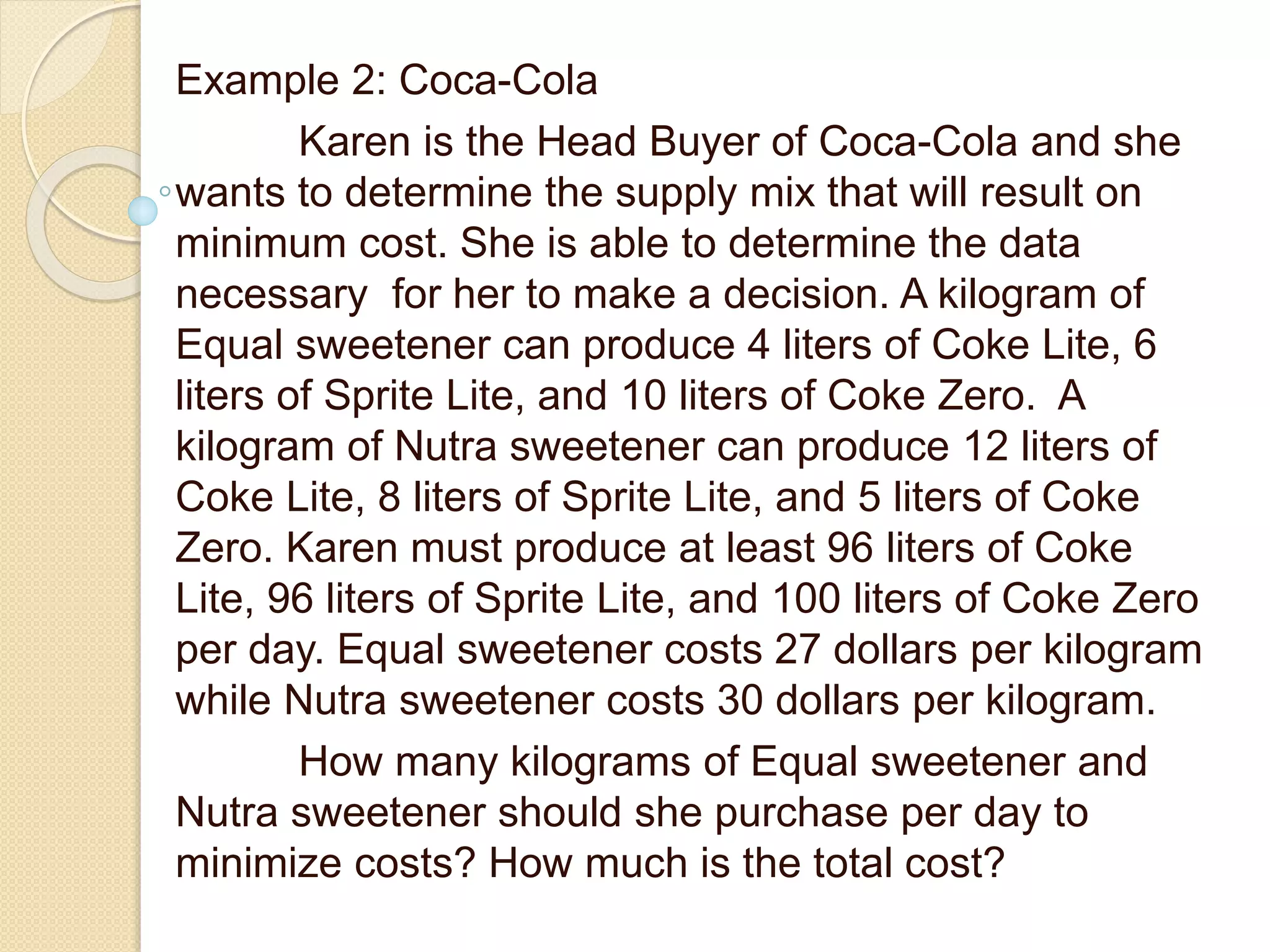 Minimization model by simplex method | PPTX