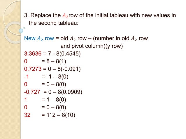 Minimization model by simplex method | PPTX