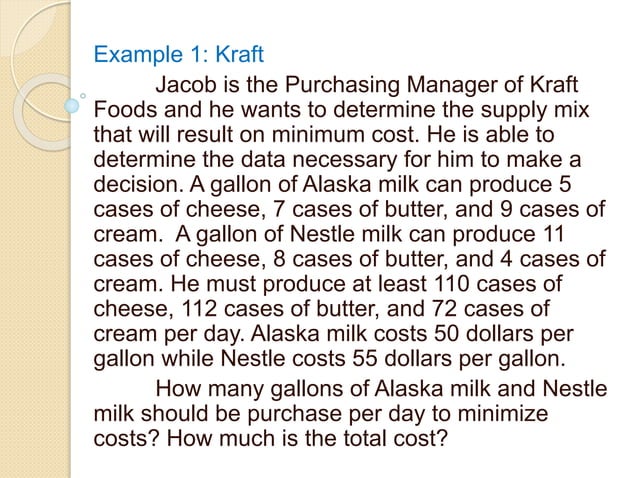 Minimization model by simplex method | PPTX