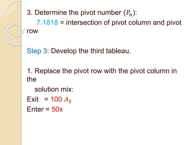 Minimization model by simplex method | PPTX