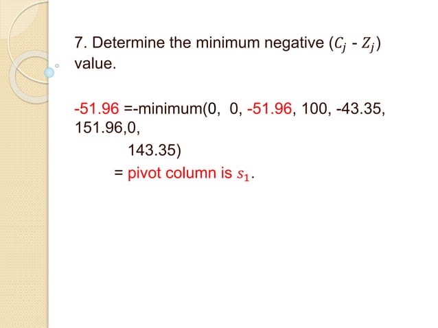 Minimization model by simplex method | PPTX