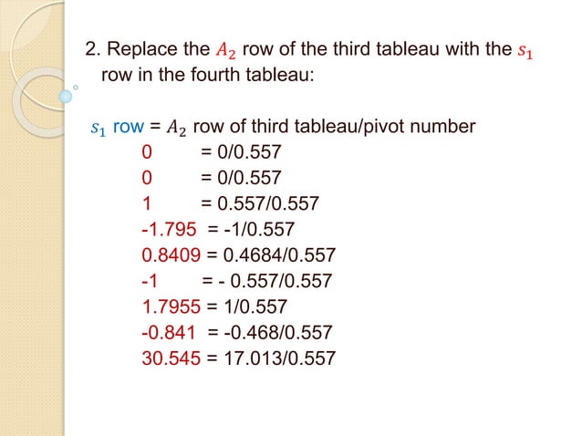 Minimization Model By Simplex Method Ppt