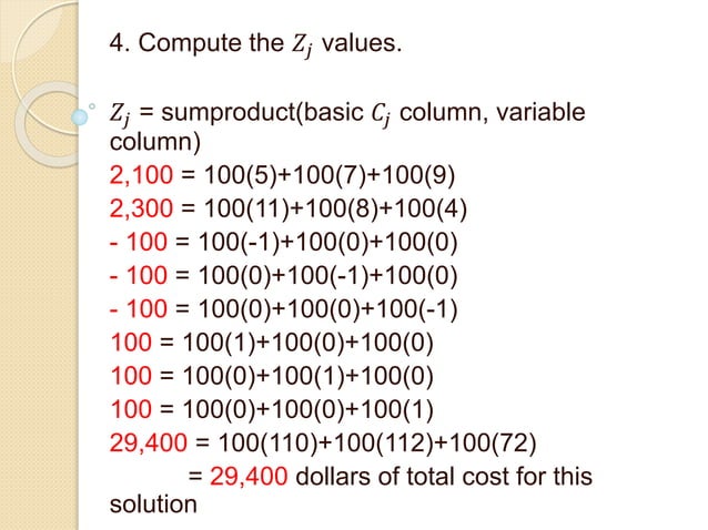 Minimization Model By Simplex Method Pptx 9965