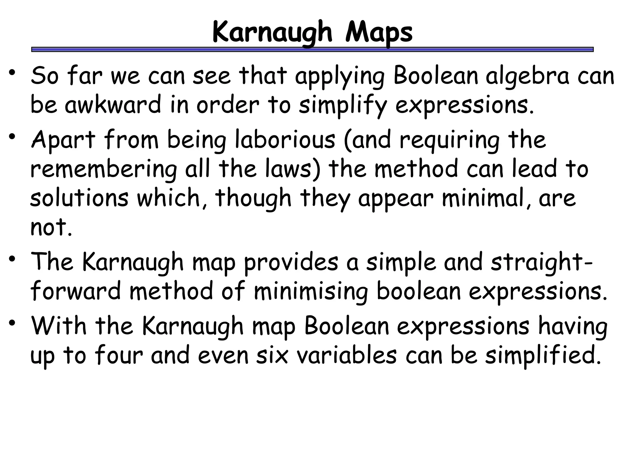 Minimization Of Boolean Functions Ppt 5503