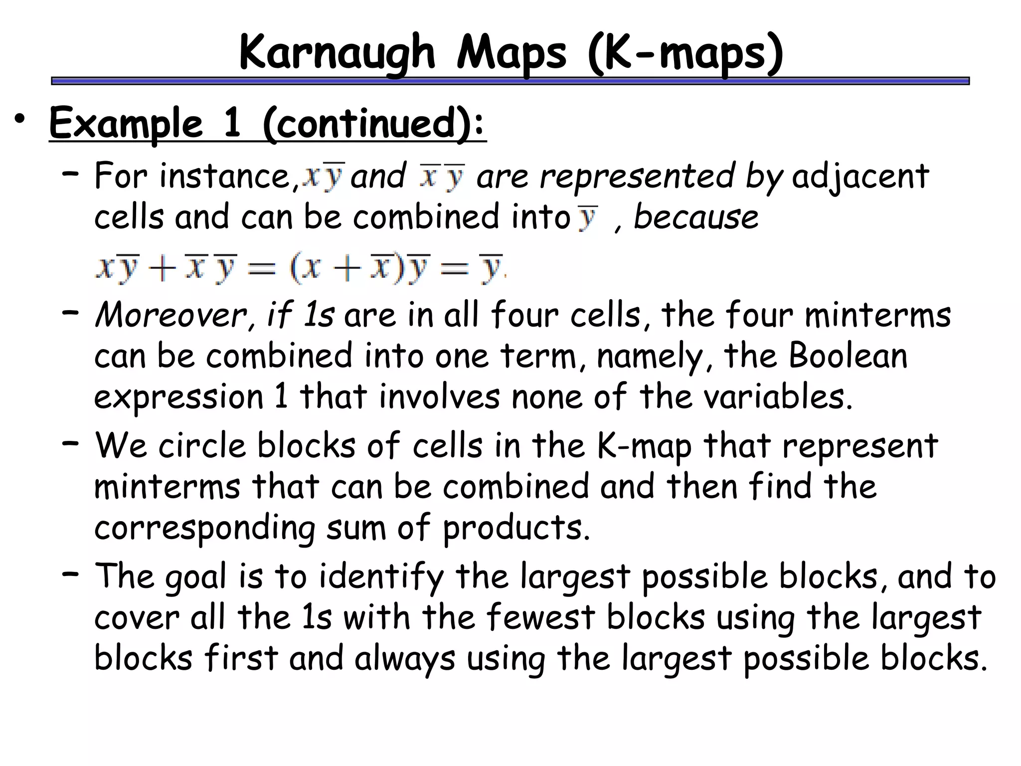 Minimization Of Boolean Functions Ppt