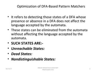 Minimization of dfa | PPT