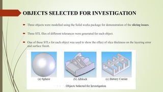 Minimization of form errors in additive manufacturing | PPTX | 3-D Graphics | Computer Software ...