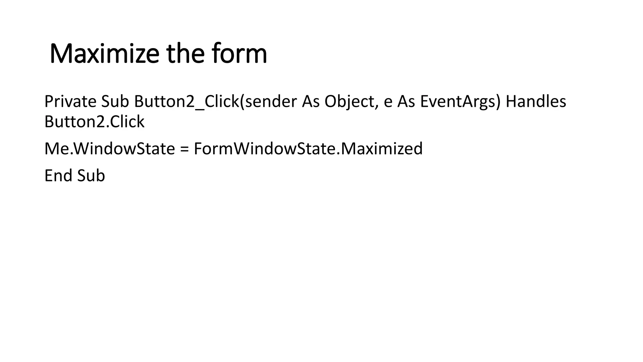 Minimize and Maximize the form.pptx