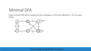 Minimizing DFA | PPT