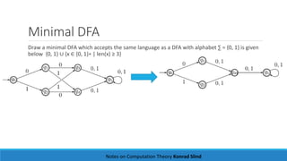 Minimizing DFA | PPT