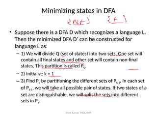 Minimizing DFA as described in the automata syllabus of engineering ...