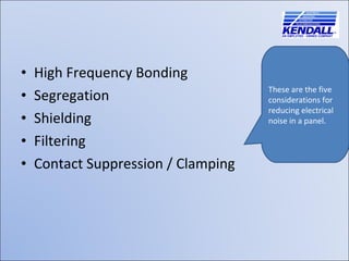 Minimizing electrical noise in panels | PPT