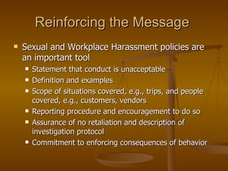 Minimizing Exposure For Workplace Harassment And Retaliation | PPT