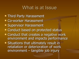 Minimizing Exposure For Workplace Harassment And Retaliation | PPT