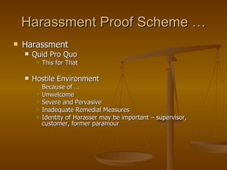 Minimizing Exposure For Workplace Harassment And Retaliation | PPT