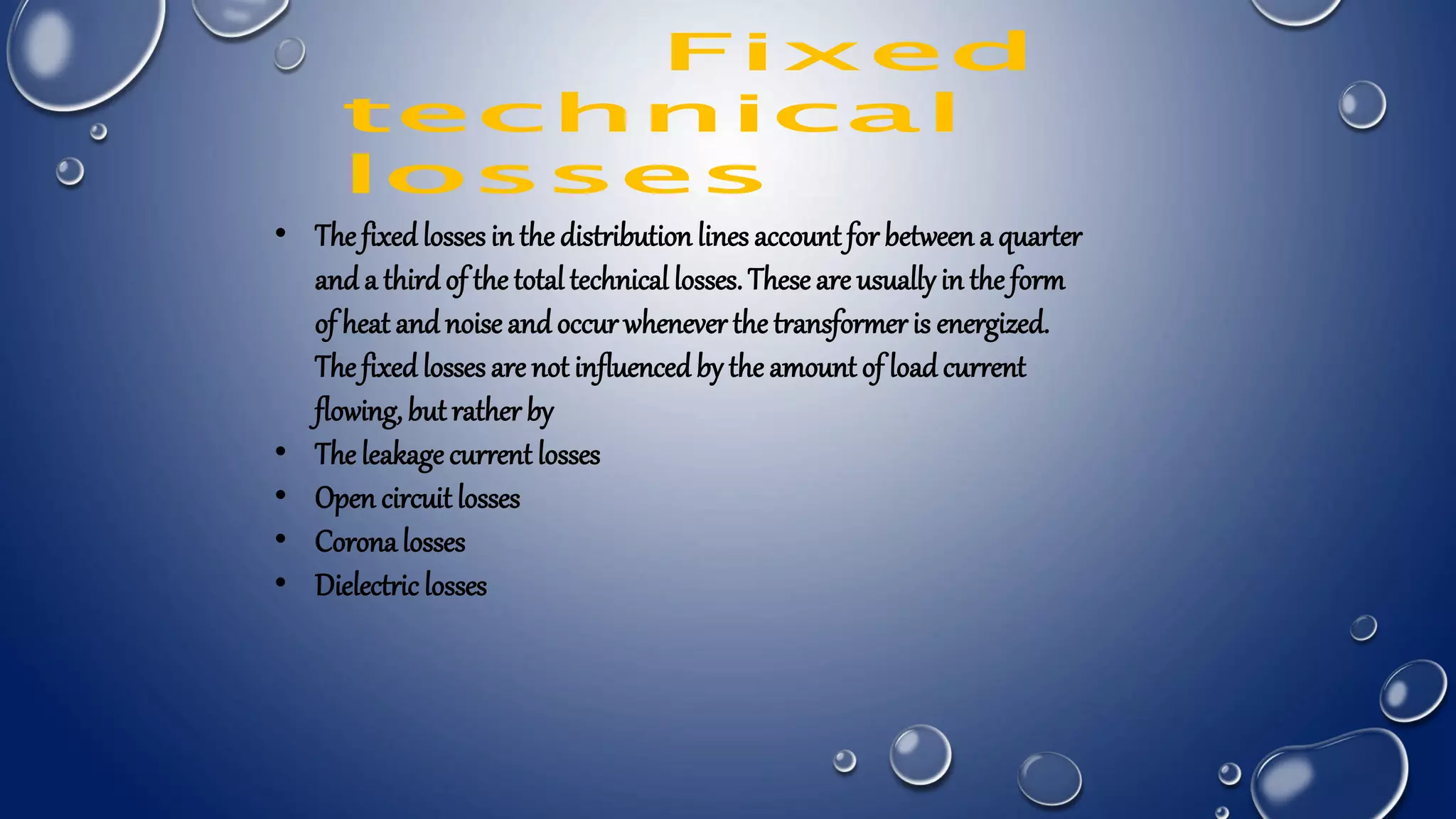Minimizing Losses In Power Distribution System Pptx Gas And