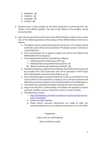 Mini model UN (Instructions) | PDF