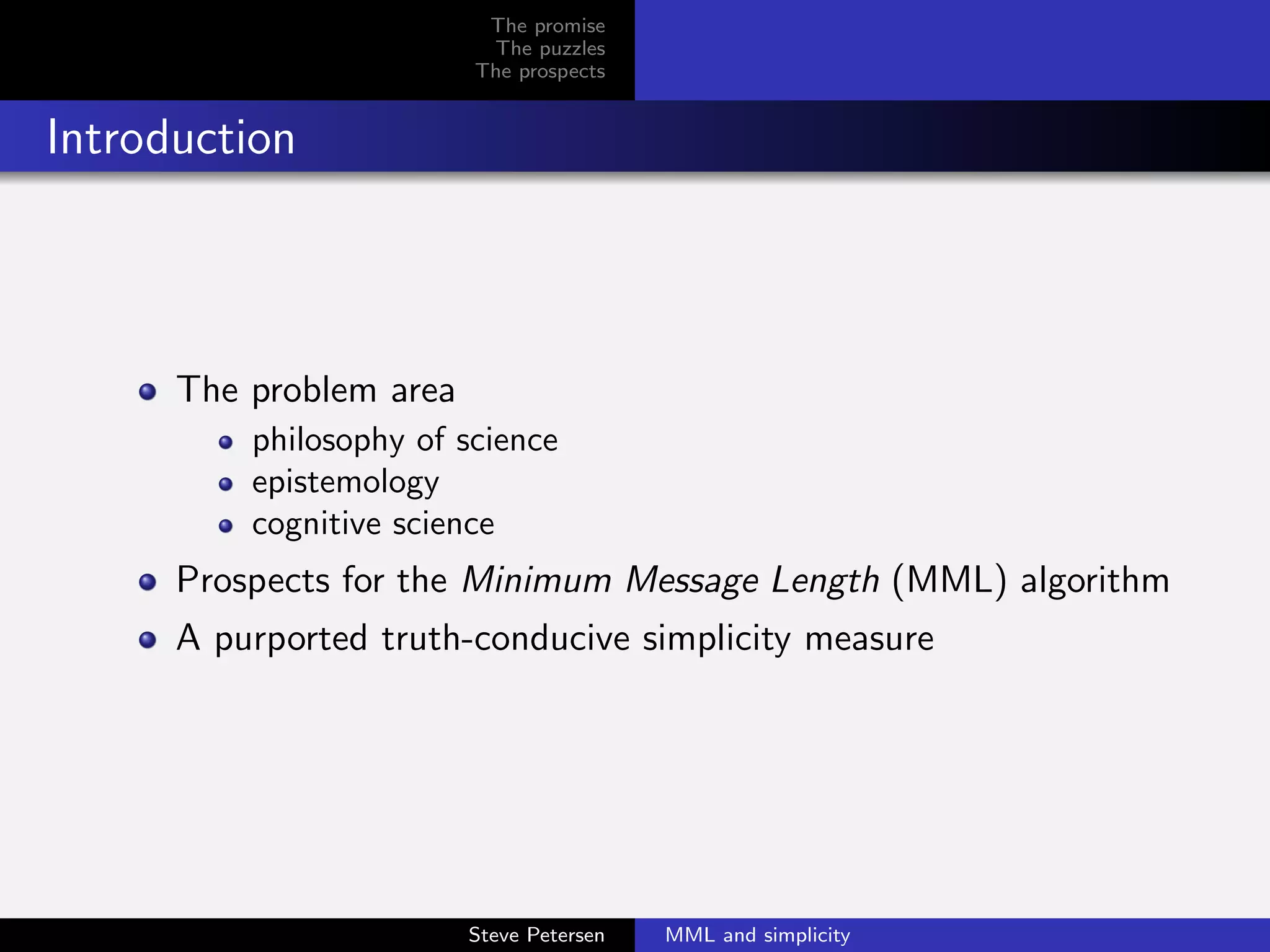 Minimum message length, simplicity, and truth | PDF | Databases | Computer Software and Applications