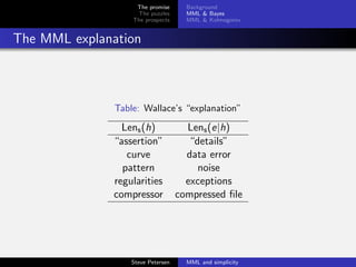 Minimum message length, simplicity, and truth | PDF | Databases | Computer Software and Applications