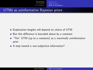 Minimum message length, simplicity, and truth | PDF | Databases | Computer Software and Applications
