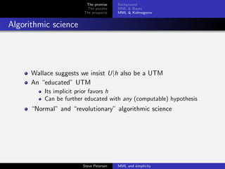 Minimum message length, simplicity, and truth | PDF | Databases | Computer Software and Applications