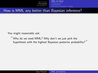Minimum message length, simplicity, and truth | PDF | Databases | Computer Software and Applications